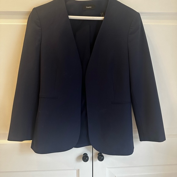 Theory | Jackets & Coats | Navy Blue Theory Blazer | Poshmark